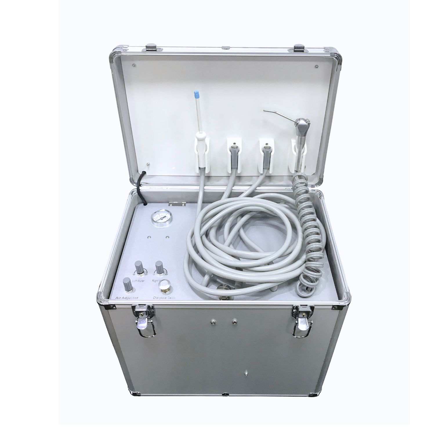 Portable Dental Compressor Unit, Aluminium Semi Automatic Pull Rod