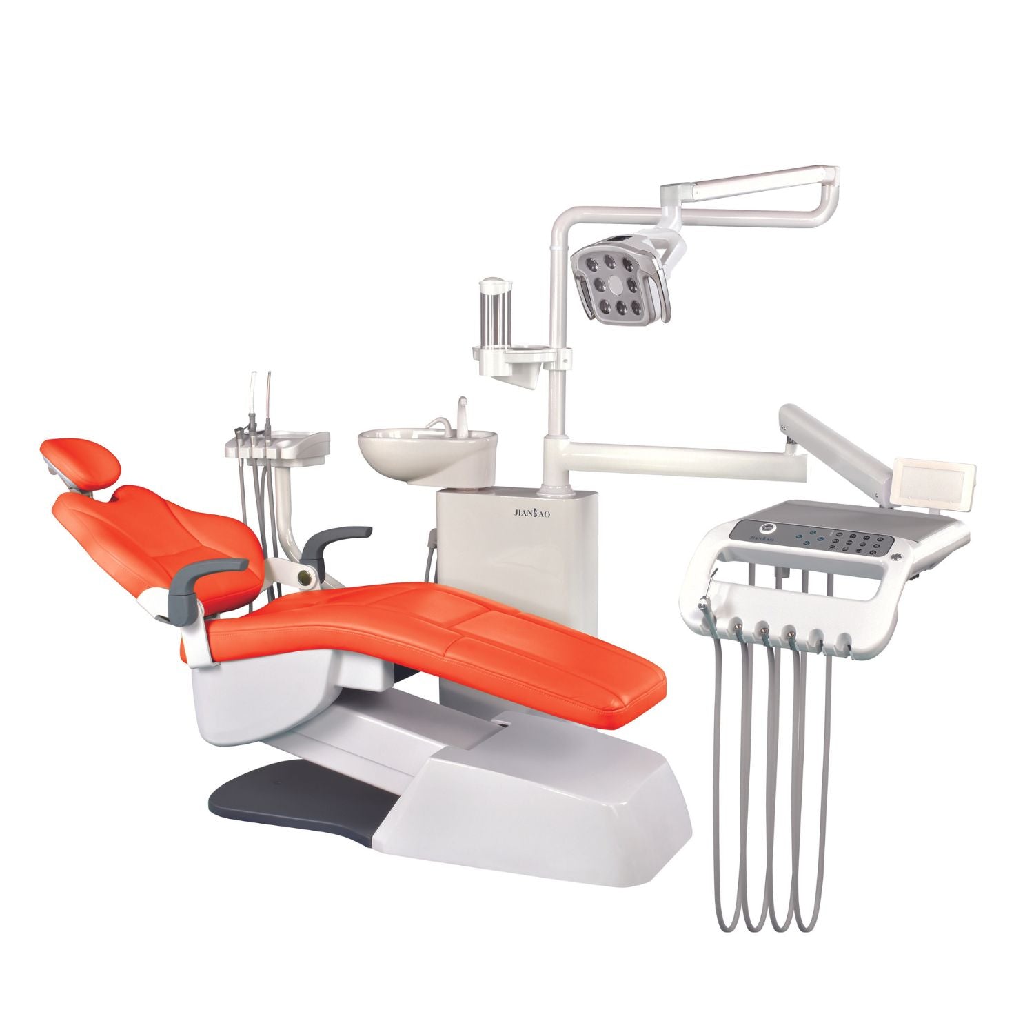 Dentist Chair with Dental Light and Del Uxe Operator Stool