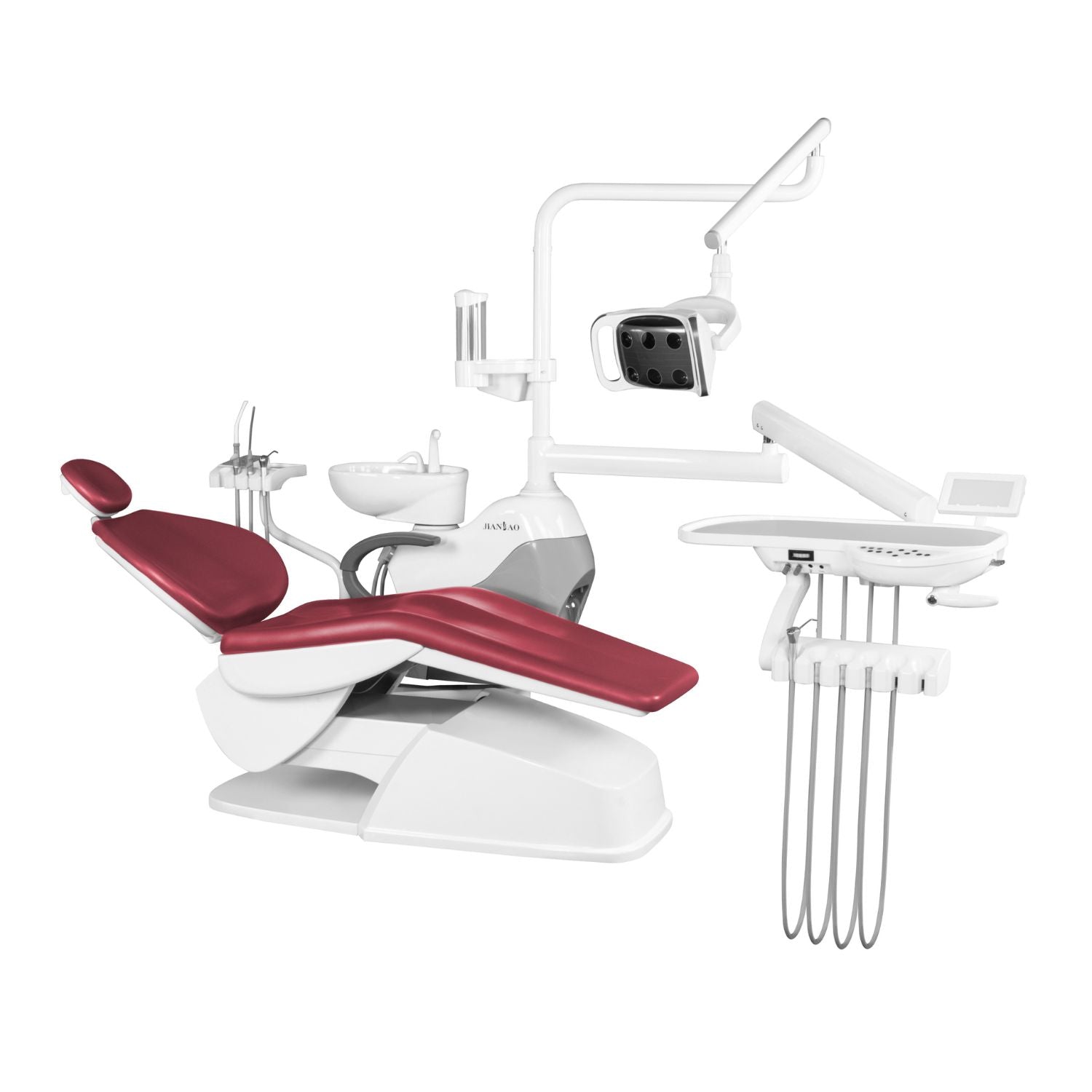 Dental Chair Equipment with Sensor LED Light and Operator Stool